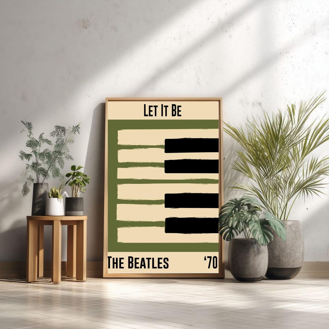 Beatles Let It Be Album Cover Poster: Retro 70s Music (digital Download ...