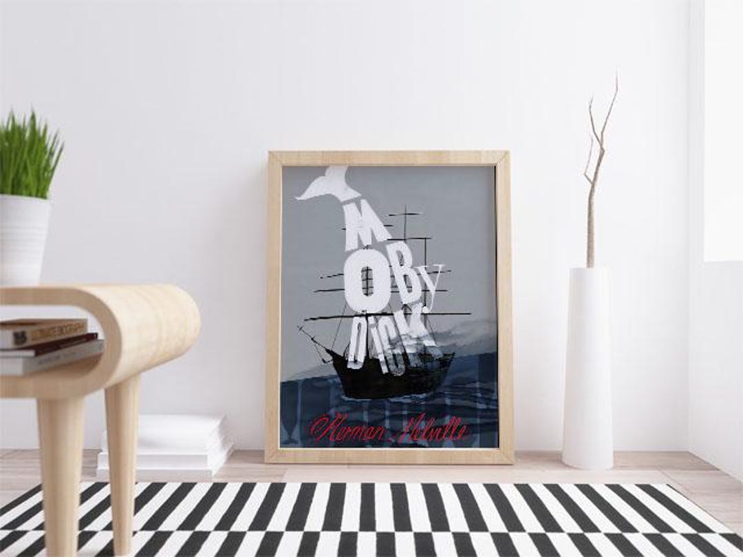 Moby Dick, Herman Melville, Classic Book Covers, (digital Download) - Etsy