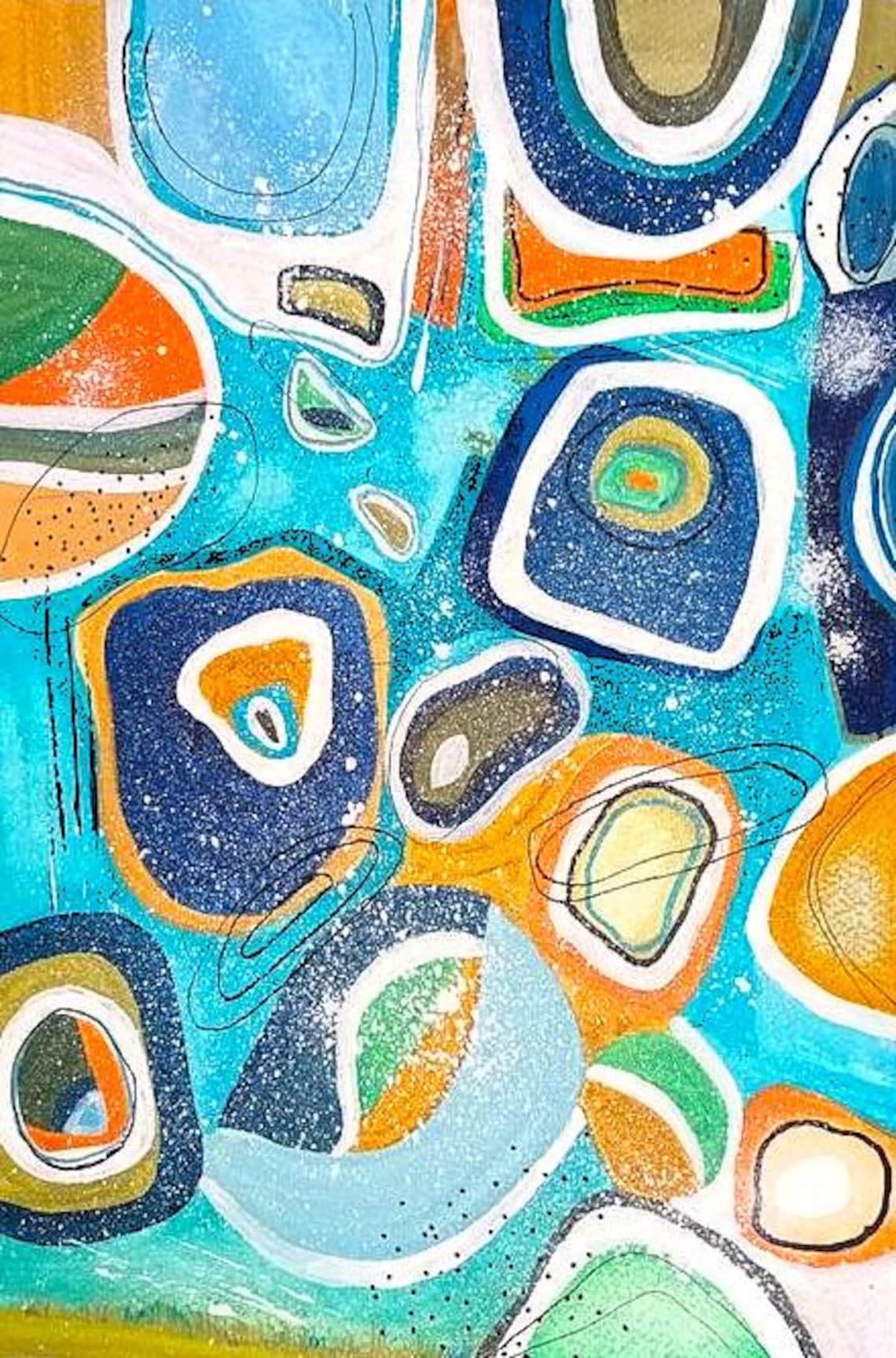 ORIGINAL Works on Paper, battles of Time, Original Art on Paper ...