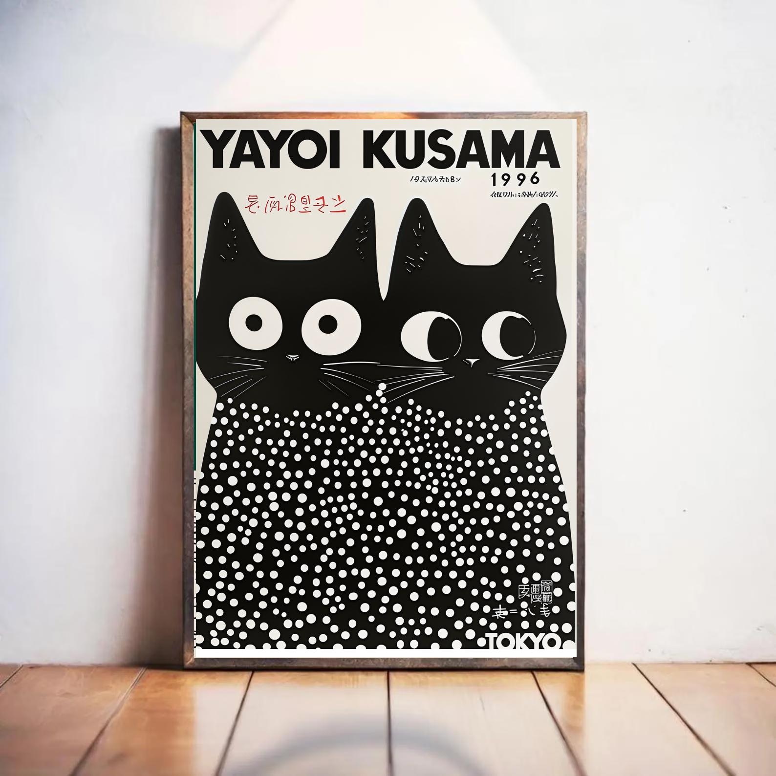 Yayoi Kusama Cats Art Print: Japanese Pop Art (digital Download) - Etsy