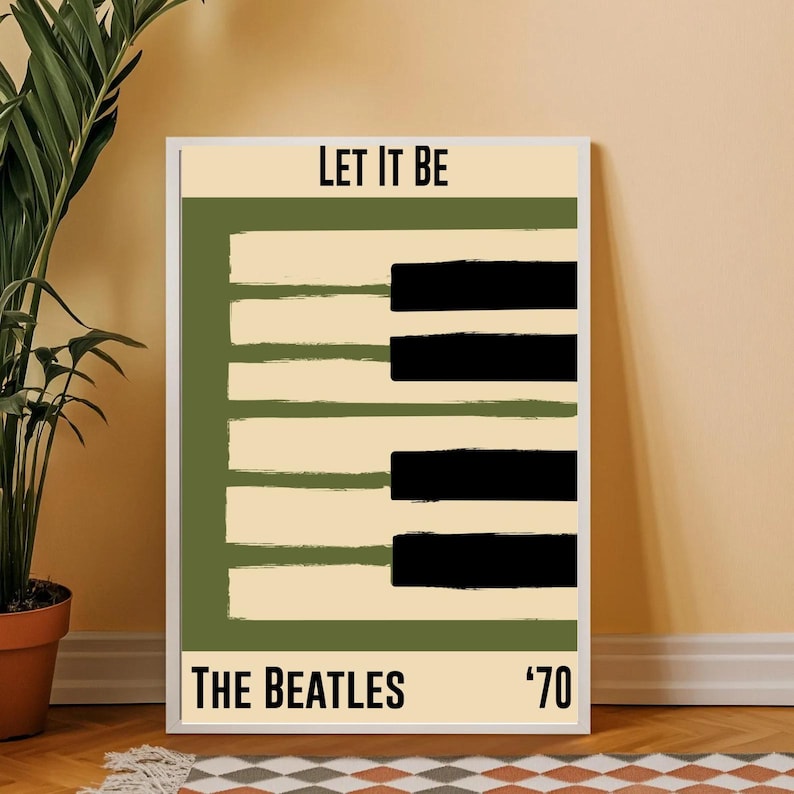 Beatles Let It Be Album Cover Poster: Retro 70s Music (digital Download ...