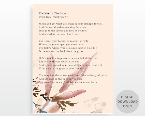 Art & Collectibles Digital Prints The Man In The Glass by Dale Wimbrow ...