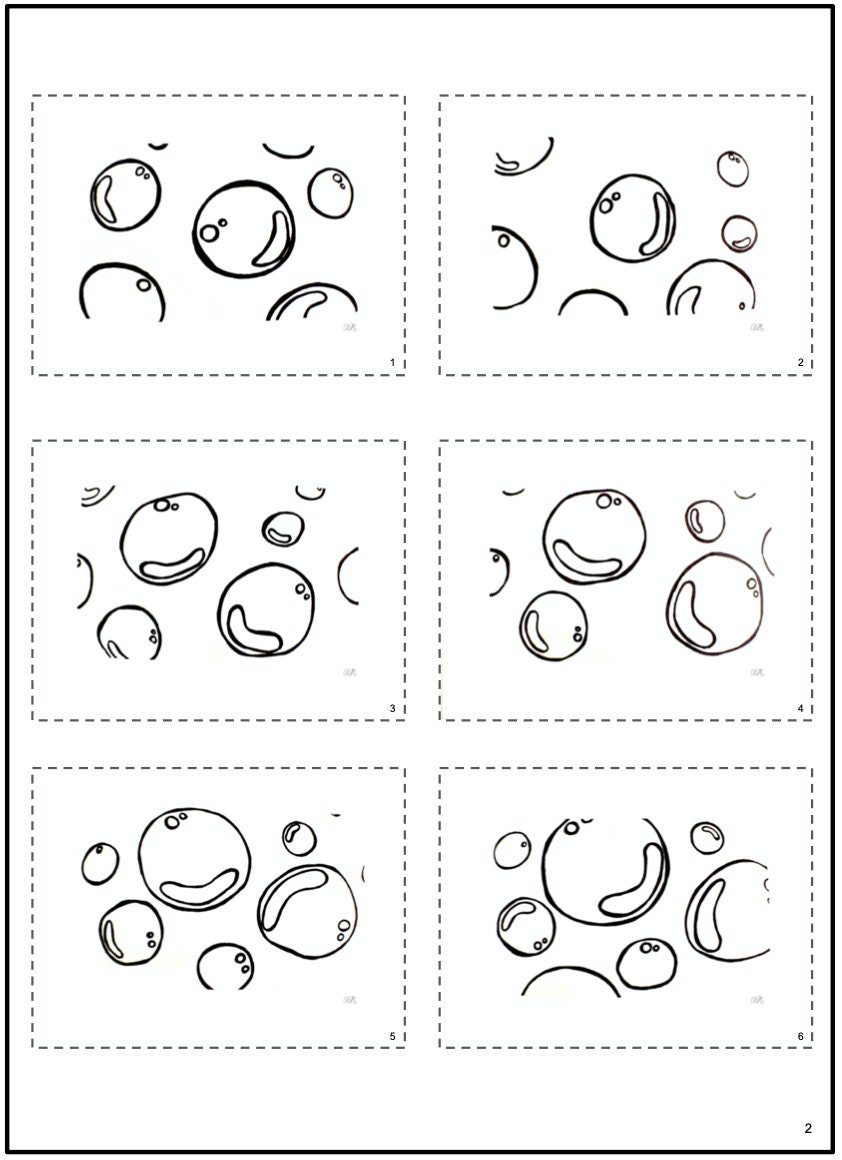 A Coloring Flipbook ~ the Bubbles - Etsy