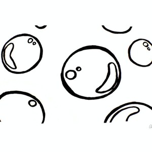 A Coloring Flipbook ~ the Bubbles - Etsy