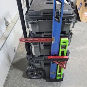 Flex Stack Pack Mount: 4-in-1 Tool Organizer for Speed Square, Levels ...