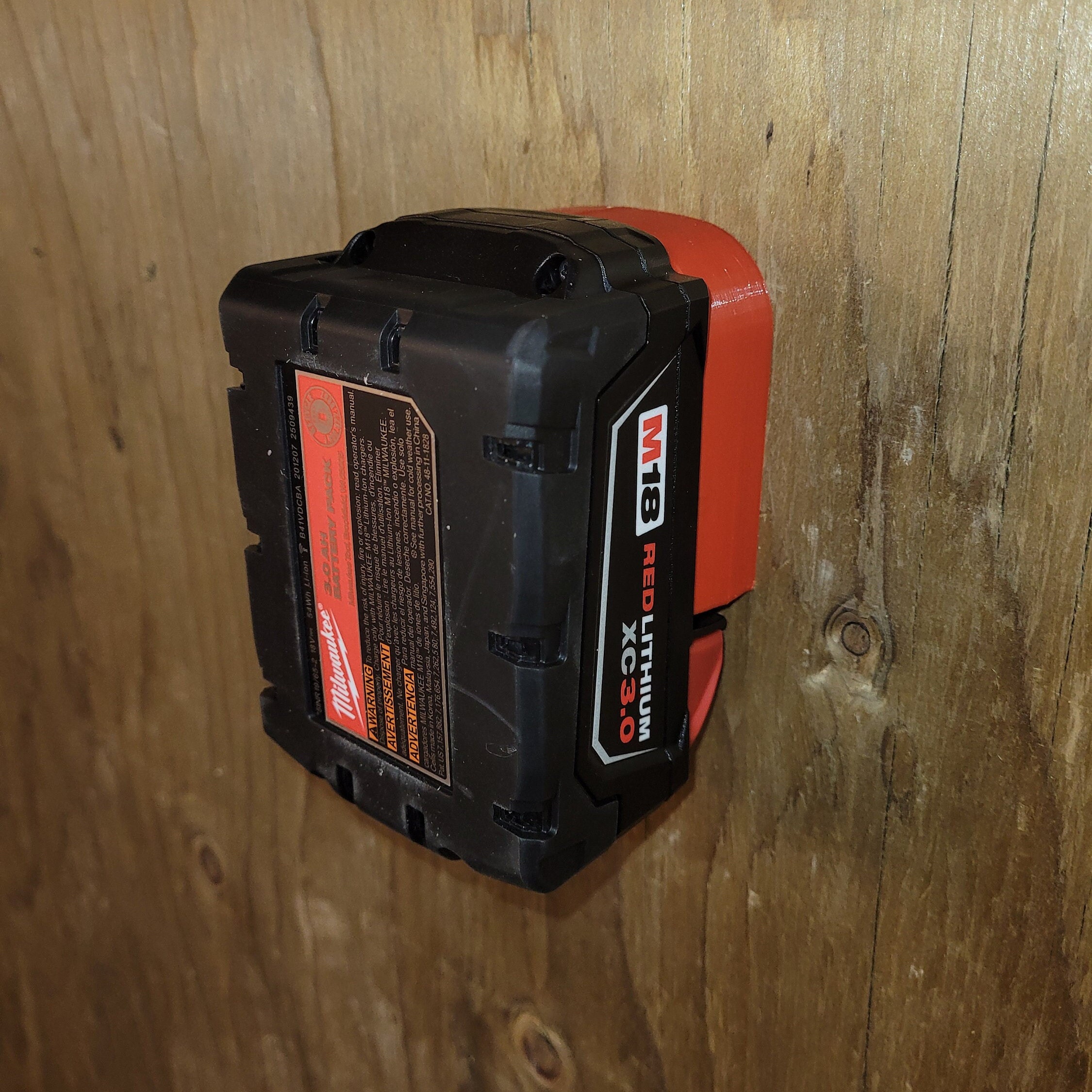 Milwaukee M18 Battery Storage Mount by Milwookie Milwaukee - Etsy