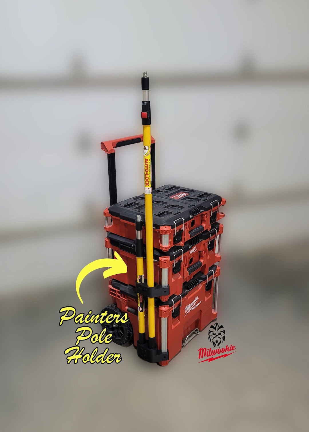 Painters Extension Pole Holder for Milwaukee Packout Toolbox - Etsy