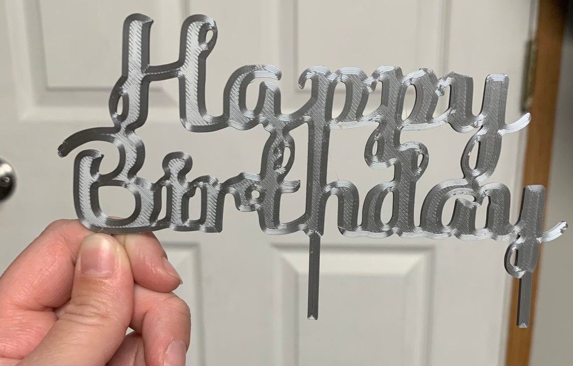 Happy Birthday Cake Topper | Etsy