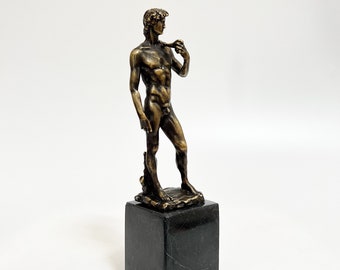 Michelangelos David Statue Heavy Bronze Resin - Etsy