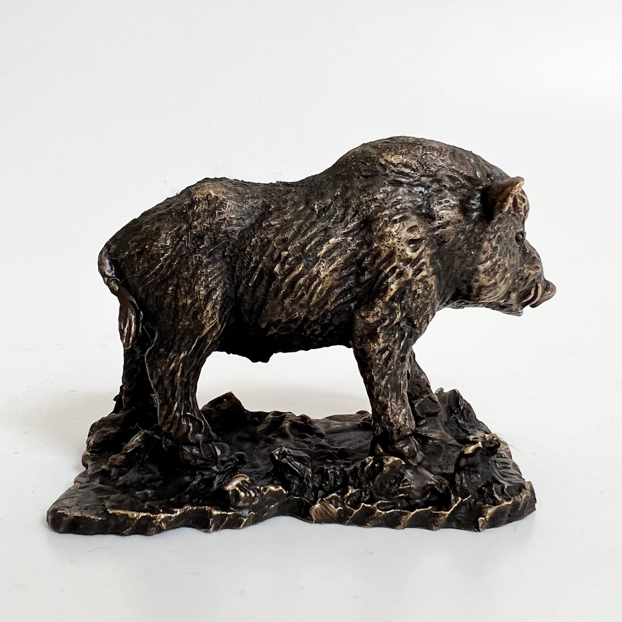 Boar Sculpture Hog Statue Wild Boar Figurine Bronze Boar - Etsy