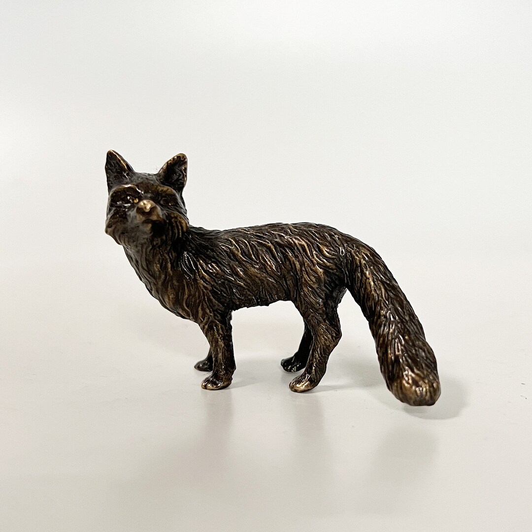 Bronze Fox Statue, Fox Sculpture, Fox Figurine, Christmas Gift Item ...