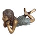 Bronze Garden Statue, Girl Sculpture, Lounging Girl Statue, Child ...