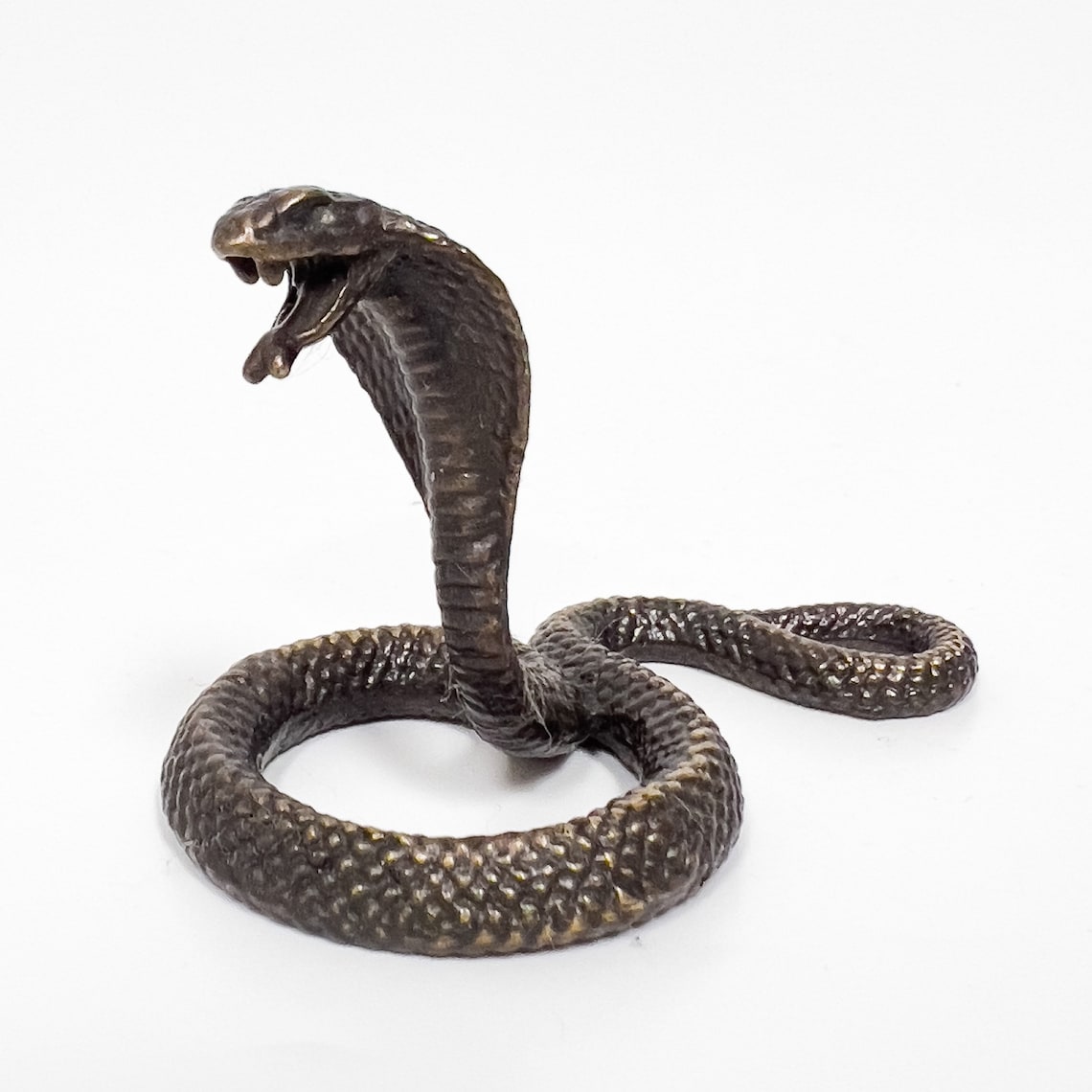 Bronze Snake Statue, Cobra Snake Figure, Snake Sculpture, Animal Art ...