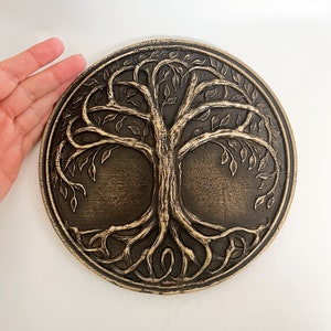 Tree of Life Medallion, Bronze Tree of Life Locket, Big Medallion ...