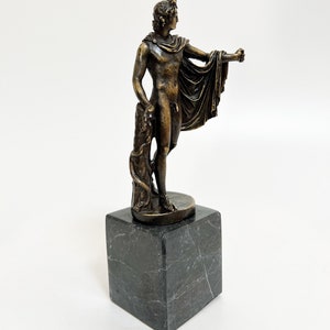 Apollo Belvedere Statue, Apollo Sculpture, Bronze Statue on Marble ...