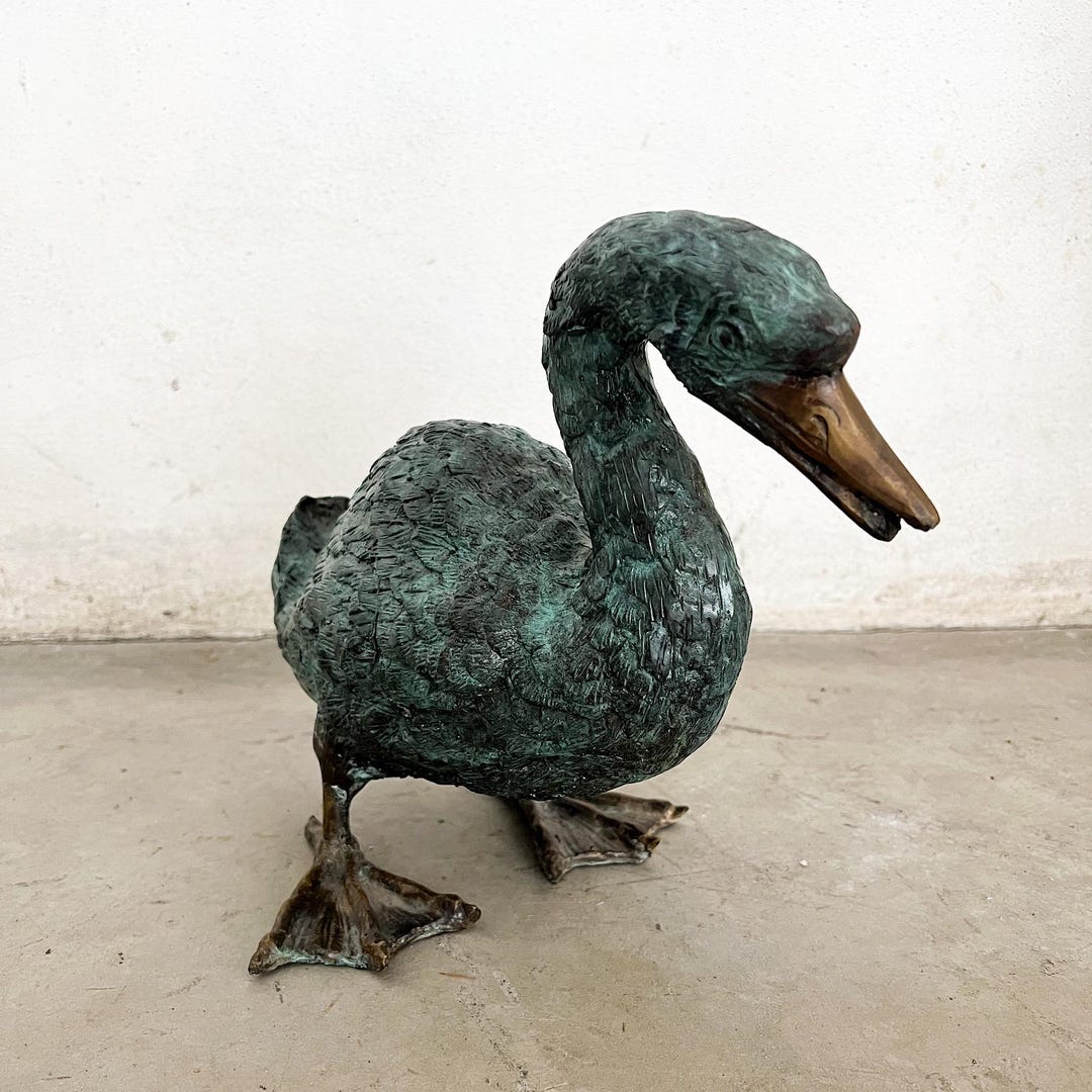 Bronze Geese Statue, Garden Sculpture, Geese Figure, Geese Sculpture ...