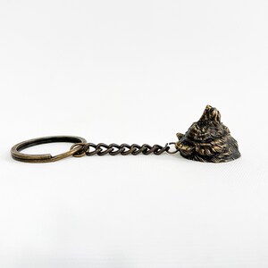 Bronze Bear Keychain, Bear Keyholder, Hunter Gift Idea, Bronze Keychain ...