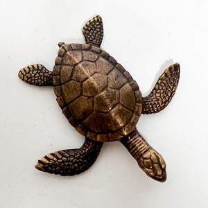 Sea Turtle Statue -bronze Sea Animal Statue -animal Figurine -bronze ...