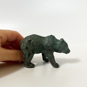 Bear Sculpture, Bronze Bear Statue, Christmas Gift, Animal Statue ...