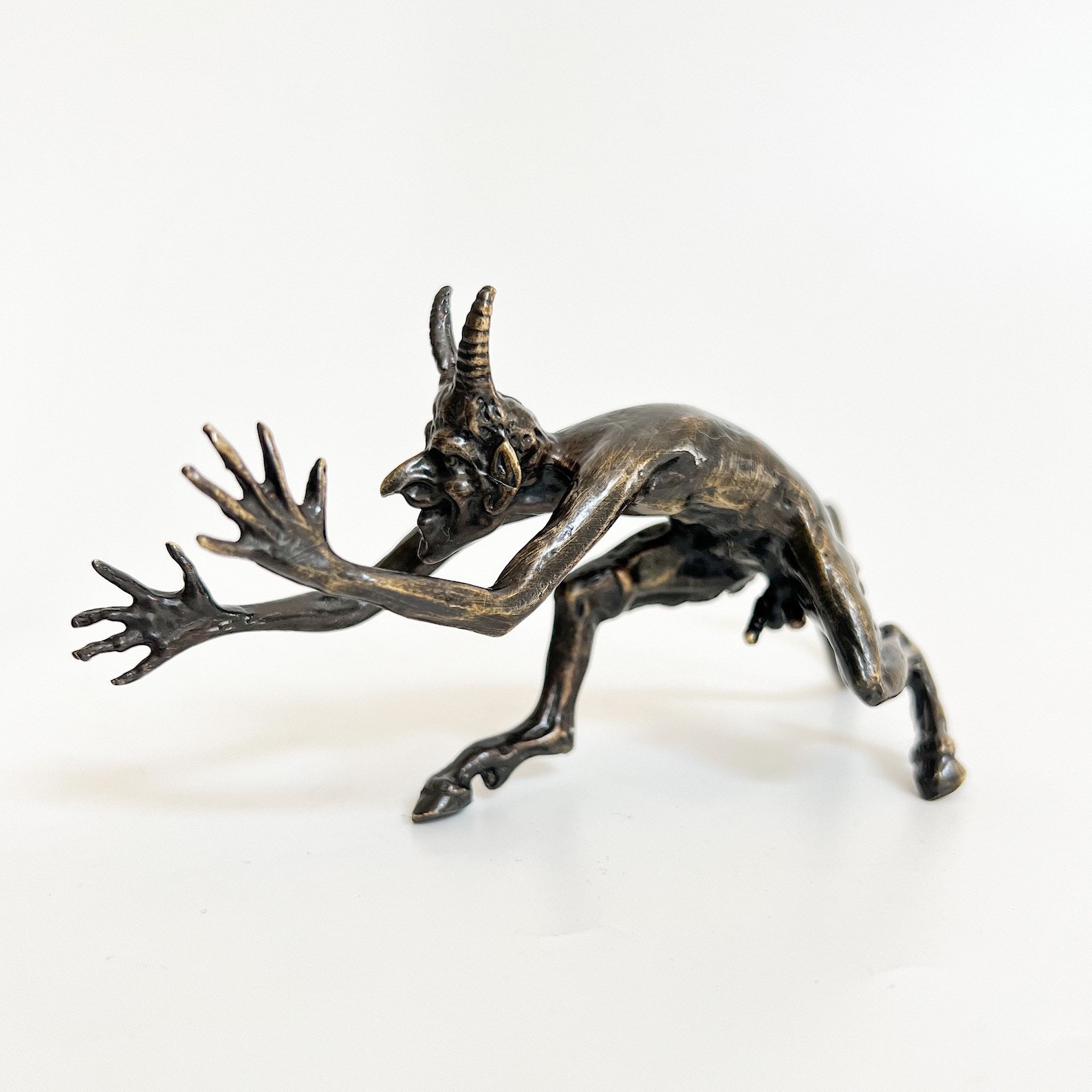 Devil Sculpture Bronze Devil Statue Devil Figure Satan - Etsy