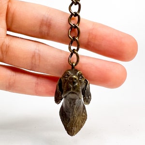 Dog Keychain, Bronze Pointer Keychain, Pointer Dog Keychain, Dog Lover ...