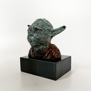 Bronze Yoda Bust, Star Wars Yoda Statue, Bronze Yoda Sculpture, Star ...