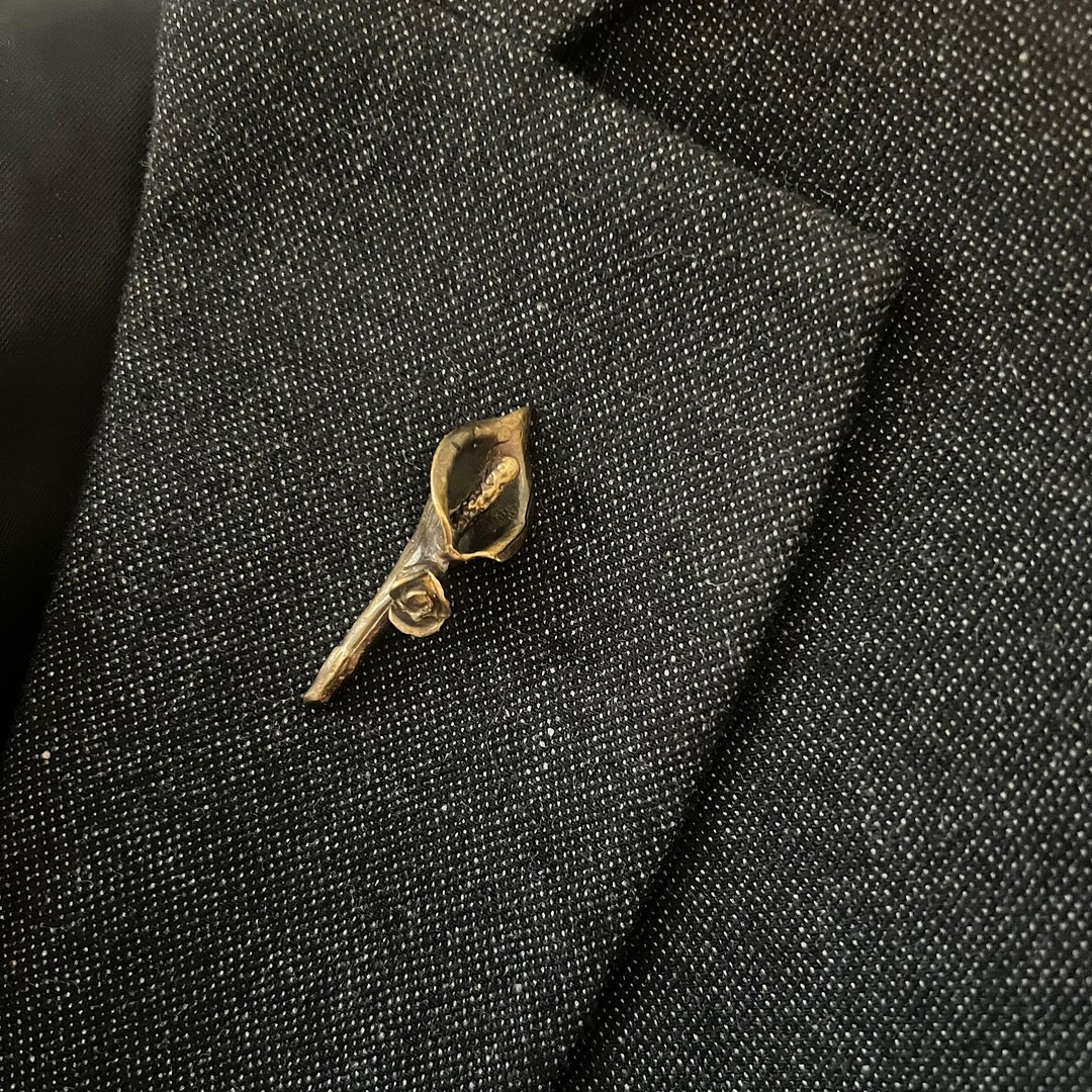Bronze Calla Lily Brooch, Calla Lily Pin, Bronze Brooch, Mother’s Day ...