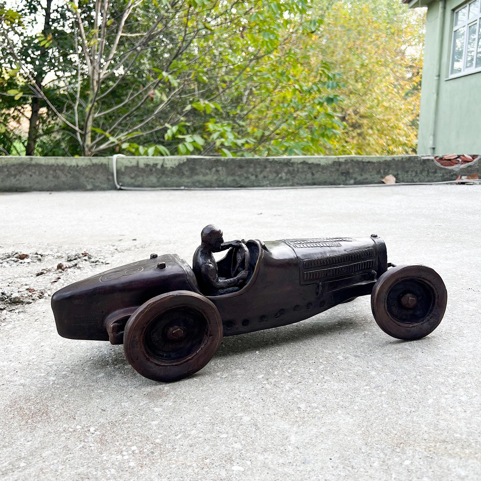 Bronze Vintage Car Figure, Vintage Car Model, Gift for Racer, Gift for ...
