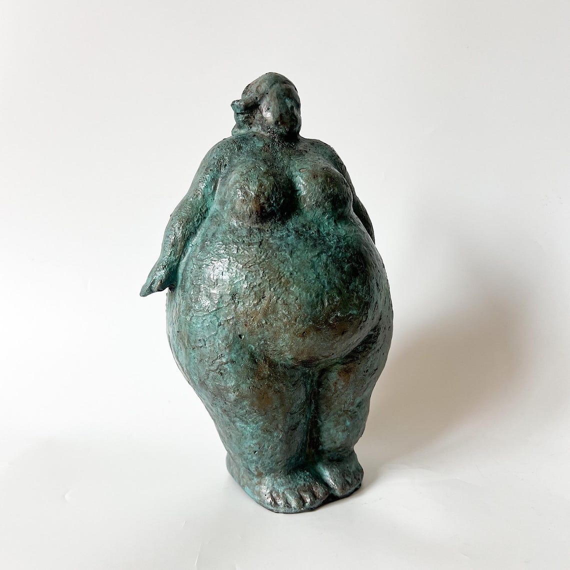 Bronze Fat Lady Statue, Chubby Woman Statue, Female Body Statue, Lady ...