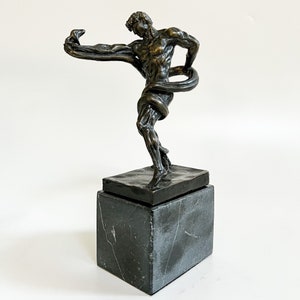 Athlete Wrestling With a Python Sculpture-roman Art Figure-ancient ...
