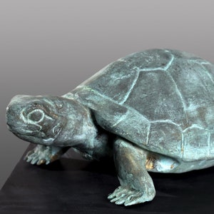 Bronze Garden Sculpture, Turtle Sculpture, Turtle Statue, Big Turtle ...