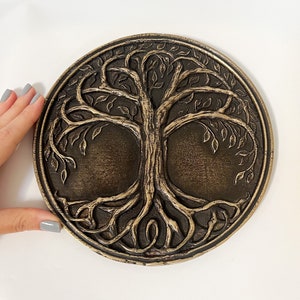 Tree of Life Medallion, Bronze Tree of Life Locket, Big Medallion ...