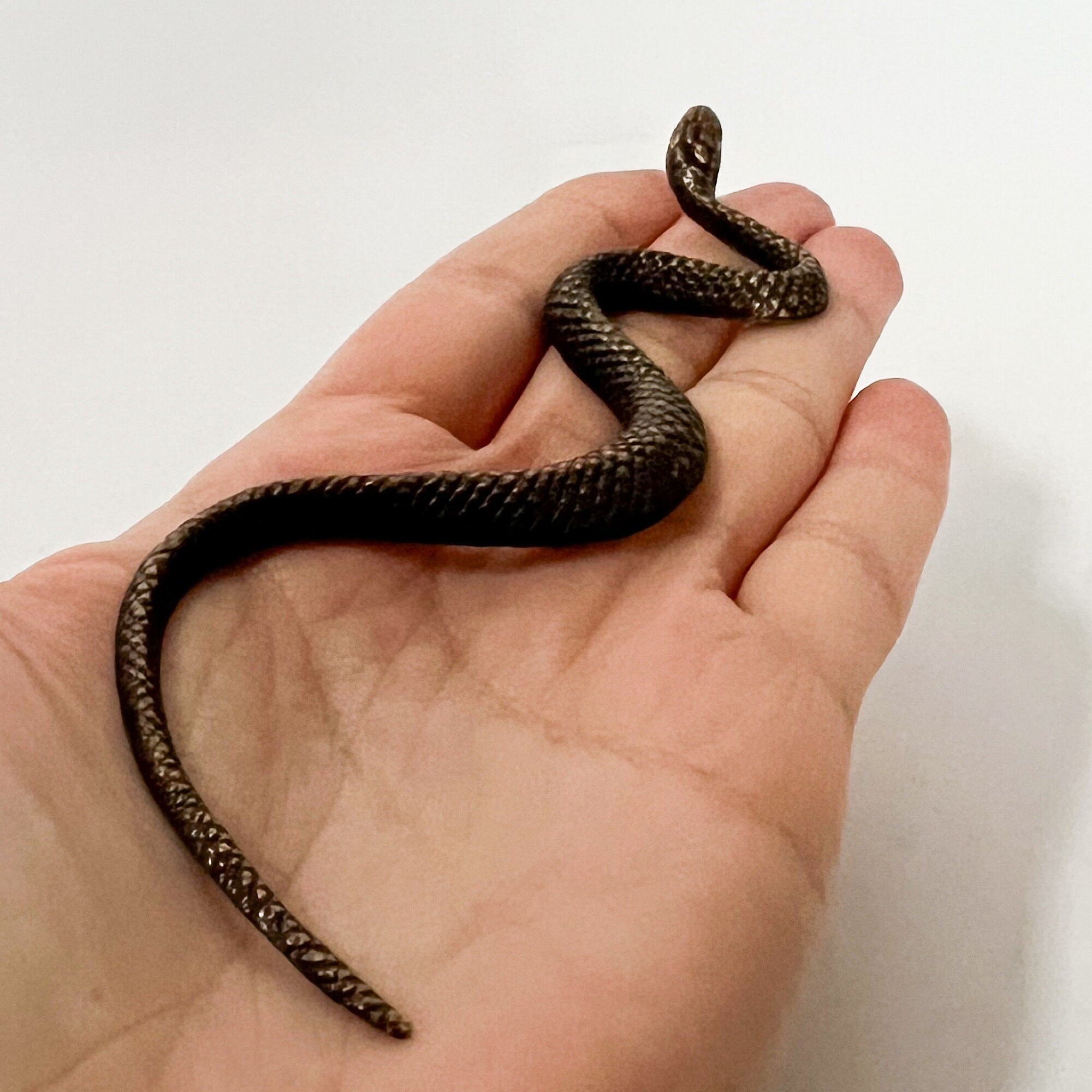 Bronze Snake Statue, Viper Snake Figure, Snake Sculpture, Reptile ...