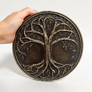 Tree of Life Medallion, Bronze Tree of Life Locket, Big Medallion ...