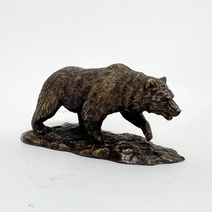 Bronze Bear Statue, Bear Sculpture, Christmas Gift, Bear Lover Gift ...