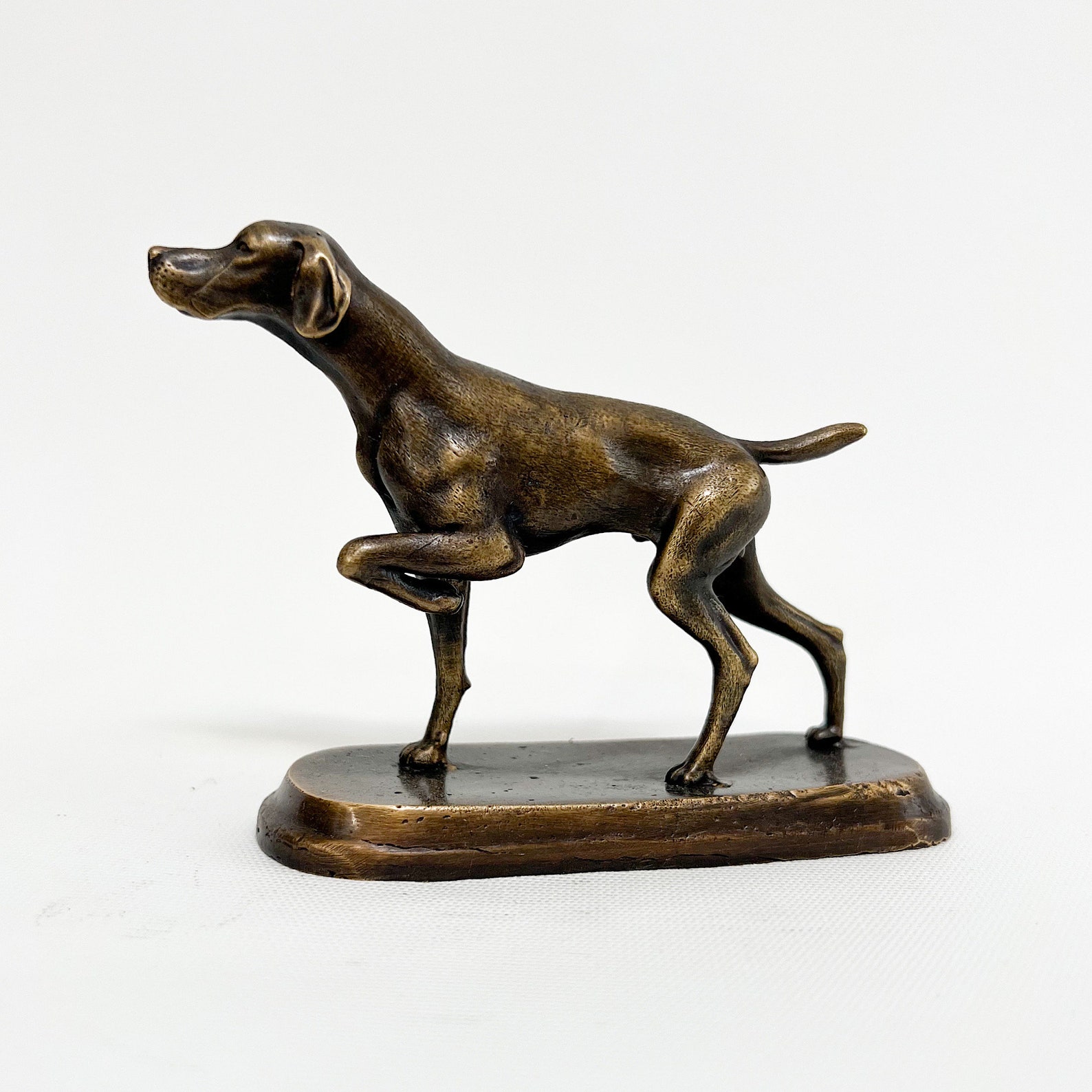 Bronze English Pointer Statue, Pointer Sculpture, Pointer, Hunting Dog ...