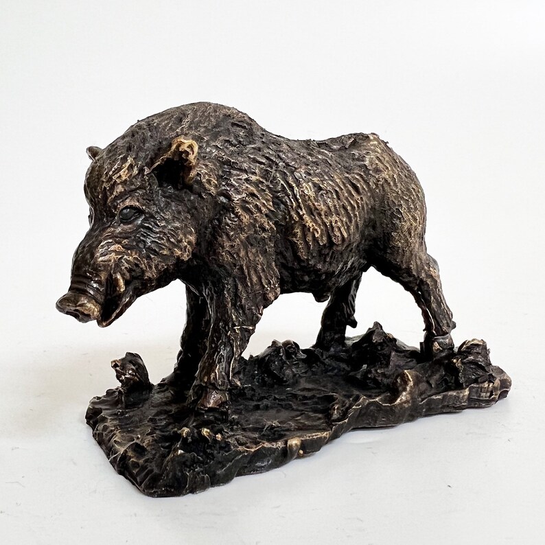 Boar Sculpture Hog Statue Wild Boar Figurine Bronze Boar - Etsy