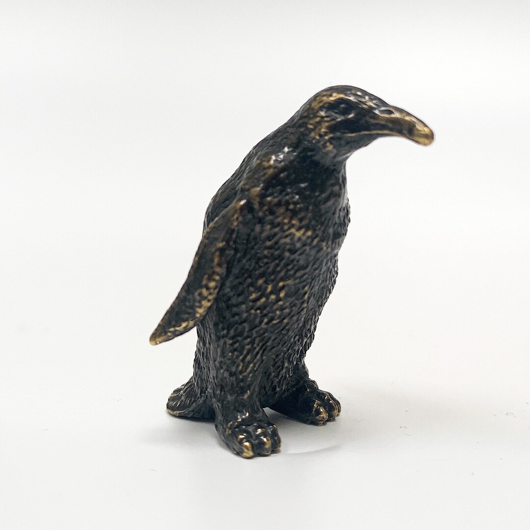 Bronze Penguin Statue, Animal Sculpture, Christmas Gift, Animal Art ...