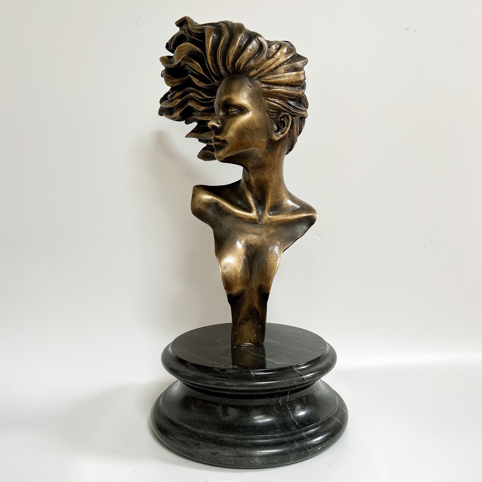 Bronze Women Sculpture, Mistral Statue, Girl Statue, Women Bust ...