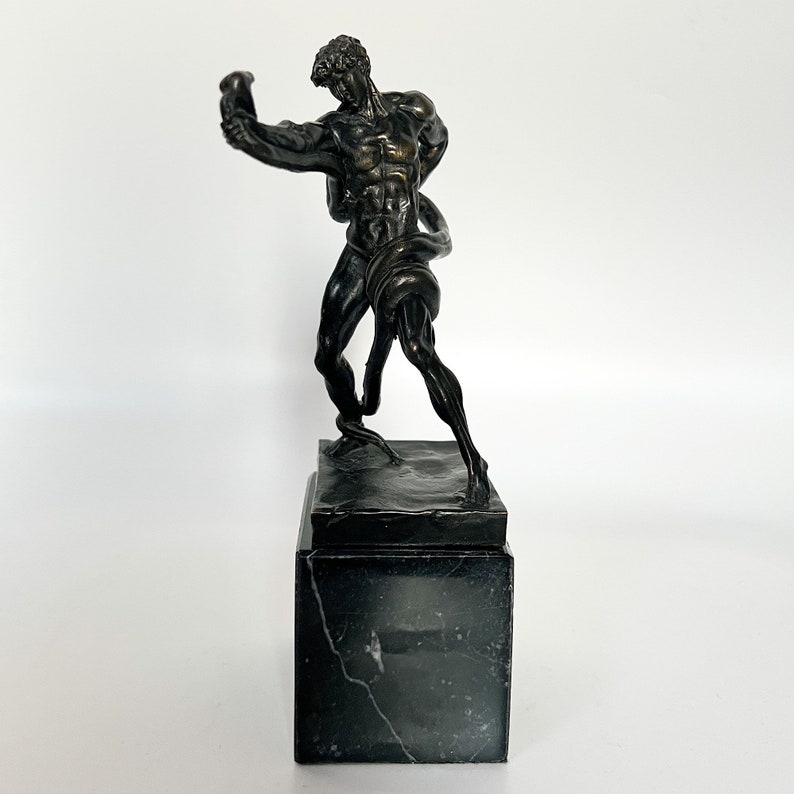 Athlete Wrestling With a Python Sculpture-roman Art - Etsy