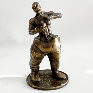 Self Carved Man Sculpture- Sportsman Statue -pop Art Figure -bronze Gift Idea-birthday Gift ...