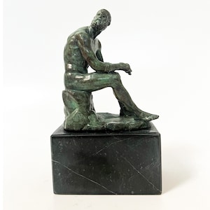 Bronze Boxer at Rest Statue-boxer Sculpture-boxer at Rest Figure-roman ...