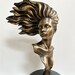 Bronze Women Sculpture, Mistral Statue, Girl Statue, Women Bust ...
