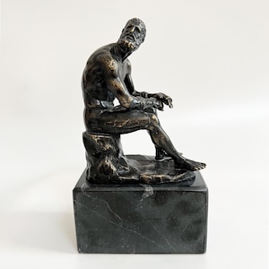 Bronze Boxer at Rest Statue-boxer Sculpture-boxer at Rest Figure-roman ...