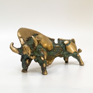 Bronze Bull Sculpture - Bull Statue - Animal Statue - Animal Art Figure ...