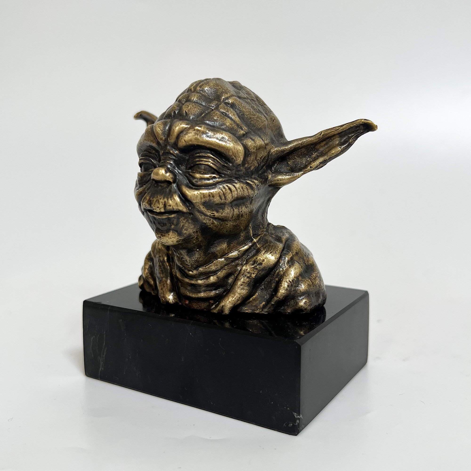 Bronze Yoda Bust, Star Wars Yoda Statue, Bronze Yoda Sculpture, Star ...