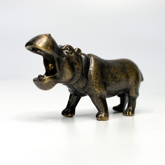 Figurines & Knick Knacks Art & Collectibles metal figurine hippo ...
