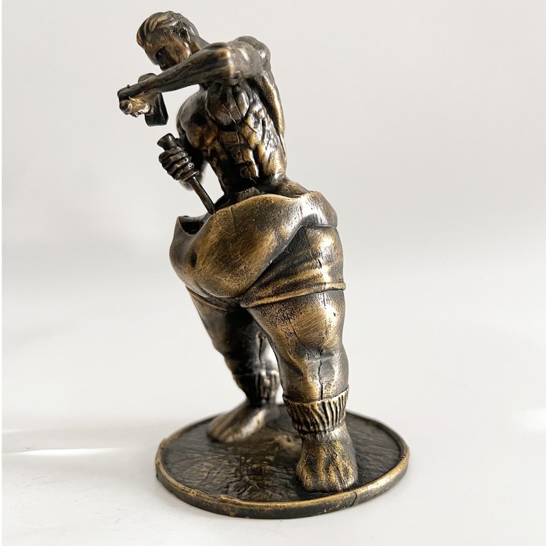 Self Carved Man Sculpture- Sportsman Statue -pop Art Figure -bronze ...