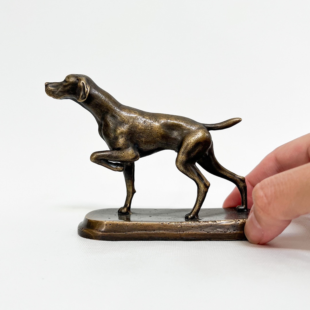 Bronze English Pointer Statue, Pointer Sculpture, Pointer, Hunting Dog ...