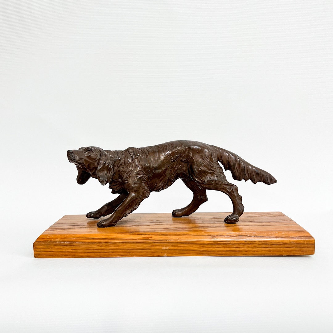 Setter Sculpture, Setter Dog Figure, Setter Statue, Hunter Dog Statue ...